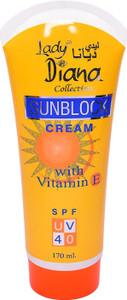 Lady Diana Sunscreen - SPF 50 PA+ SunBlock Cream With Vitamin E - Price ...