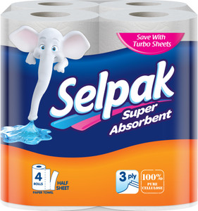 Selpak Kitchen Towel Tissue Paper 4 rolls/pack Price in India - Buy ...