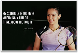 SAINA NEHWAL Motivational Quotes Wall Poster Paper Print - Quotes ...