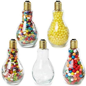 DD RETAIL Bulb Shape Stylish Food Grade Quality Glass/Light Bulb Glass ...