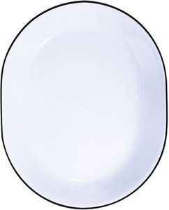 CORELLE Glass Oval Serving Platter, 32.5cm Rice Plates Price in India ...