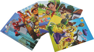Muren Set Of 5 Cartoon Character Drawing Book With Sickers Sketch Pad ...