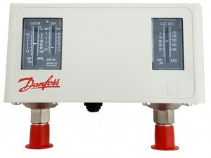 Danfoss KP15 Auto (Range -0.2 to 7.5 bar) Pressure Switch Hydrometer ...