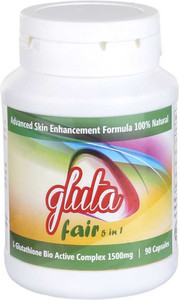 Gluta Gluta fair 5 in 1 1500 Mg 90 Capsules Price in India - Buy Gluta ...