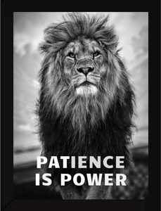Framed PATIENCE IS POWER Motivational and Inspirational Poster for ...