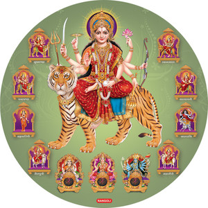 god & god's 15.24 cm Nav Durga Magnetic Sticker Price in India - Buy ...