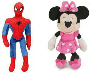 soniya enterprises spider man-38cm and Minnie mouse - 55 cm - spider ...