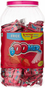 Wrigley Boomer 230 Pieces with Free Boomer, 10 Pieces Strawberry flavor ...