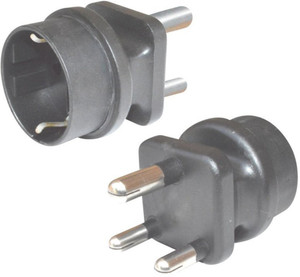 MaxMagic 3 PIN 0Indian Plug to Europe Schuko Socket Adaptor - 16 Amps ...