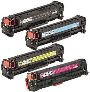 PRINTWELL 305A Pack of Four CE410A Black CE411A Cyan CE412A Yellow ...