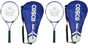 COSCO Max Power Tennis Racket (2 Tennis Racket, Senior Size) Multicolor ...