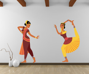 TRIDENT 150 cm Indian Girl Dance Removable Sticker Price in India - Buy ...