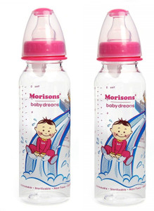 Morisons Designer Red (2 Pc) - 250 ml - Polypropylene baby bottles ...