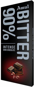 Amul Bitter 90% Chocolate, 150g (Pack of 3) By PadelaSuperStore Bars ...
