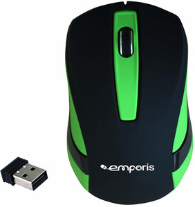 emporis Aero 2.4G Wireless Mouse (Black/Green) Wireless Optical Mouse ...