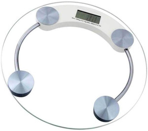 Urweigh Personal Weight Machine 8mm Thick Round Glass Weighing Scale ...