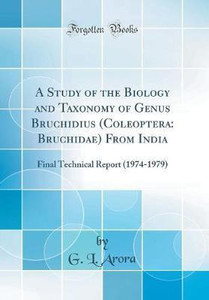 A Study of the Biology and Taxonomy of Genus Bruchidius (Coleoptera ...