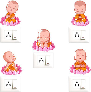 StickMe 15 cm Buddha - Monk - Cute - Baby - Meditation - Decorative ...