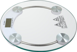 Gadget Hero's Body Weight Machine Digital Thick Round Transparent Glass ...