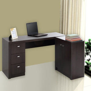 EVOK Elena Engineered Wood Office Table Price in India - Buy EVOK Elena ...