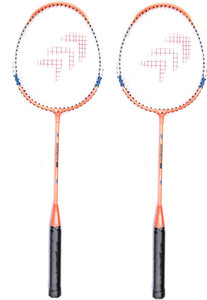 Infaspo High Power 360 Durable Badminton Racket Set Of 2 White, Orange ...