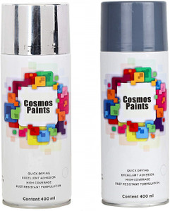 Cosmos Paints Bright Chrome & Silver Grey Spray Paint 400 ml Price in ...