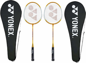 YONEX Set of 2 Badminton Racquets Value Combo ( 2 Racquets with Full ...
