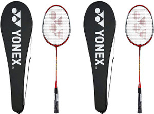 YONEX Set of 2 Badminton Racquets Value Combo ( 2 Racquets with Full ...