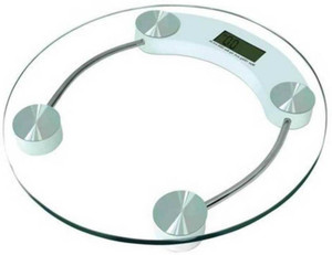 Gadget Hero's Personal Weight Machine 8mm Thick Round Transparent Glass ...