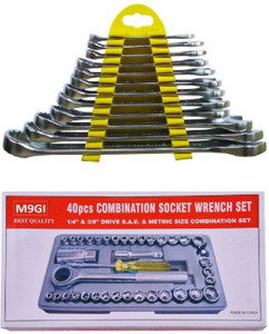 COMODO 40pcs Tool Kit with 12pcs Wrench set combo Combination ...