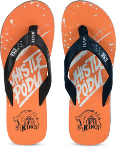 Seven By MS Dhoni Men CSKFTM02-03 Flip Flops - Buy Seven By MS Dhoni ...