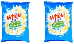 Wheel Detergent powder blue pack of 2 Detergent Powder Price in India ...