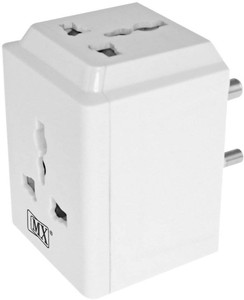 MaxMagic 3 PIN 2 Way Universal Socket Worldwide Adaptor White - Price ...