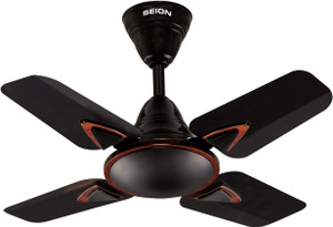 SEION Matt Black 600 MM 600 mm 4 Blade Ceiling Fan Price in India - Buy ...