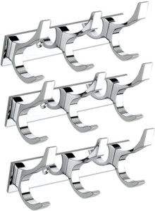 KEEPWELL 3 Pin Hook (Pack of 3) Stainless Steel Bathroom Cloth Hooks ...