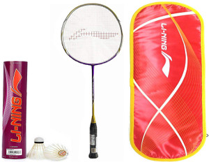 LI-NING Professional Badminton Combo(SS G4+ Carbon Graphite + Feather ...