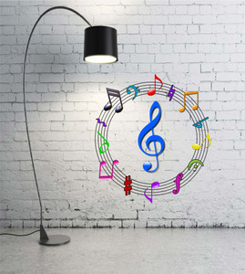 MADHUBAN DECOR 60 cm MUSIC LOGO Self Adhesive Sticker Price in India ...