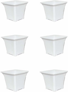 PLEXZON™ Pearl White Beautiful Small 2.5 INCH Flower Pot and Container ...