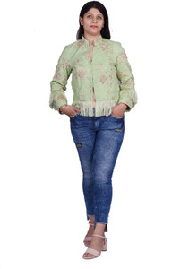 YFDC Full Sleeve Embroidered Women Jacket - Buy YFDC Full Sleeve ...
