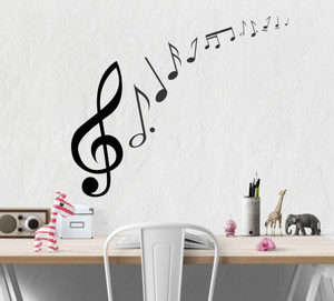 StickerYard 68 cm Music Notes Self Adhesive Sticker Price in India ...