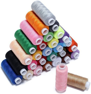 DIY Crafts Sewing Thread Coil 30 Multi Color 250 Yards Each Polyester ...