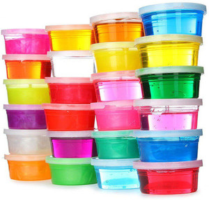 AncientKart Scented 5D Slime Putty Ultra Crystal Clear with molds ...