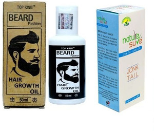 Nature Sure jonk tail oil with top king beard oil Hair Oil - Price in ...