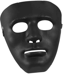 PTCMart Face Hidden Mask For Party (Pack of 1PCs, Black) Party Mask ...