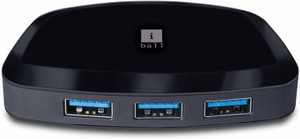 iball all Piano 62 USB 3.0 5-Port Hub (Black) USB Adapter - iball ...
