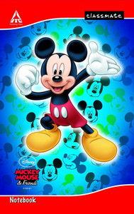 Classmate MICKEY MOUSE A4 Notebook UNRULED 160 Pages Price in India ...
