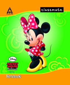 Classmate MICKEY MOUSE AND FRIENDS Regular Notebook RULED 92 Pages ...