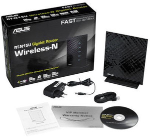 ASUS 300 MBPS RT-N15U SuperSpeedN Gigabit Wireless ,(with 1 x USB Port ...