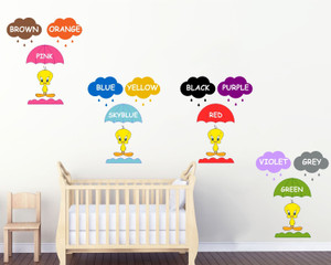 Decal O Decal 10 Wall Decals 'Colour Identification for Kids'Wall ...