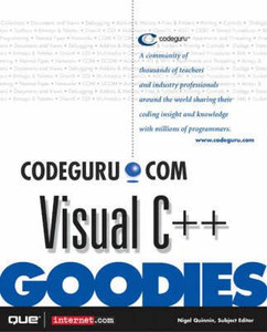 Codeguru.com Visual C++ Goodies: Buy Codeguru.com Visual C++ Goodies by ...